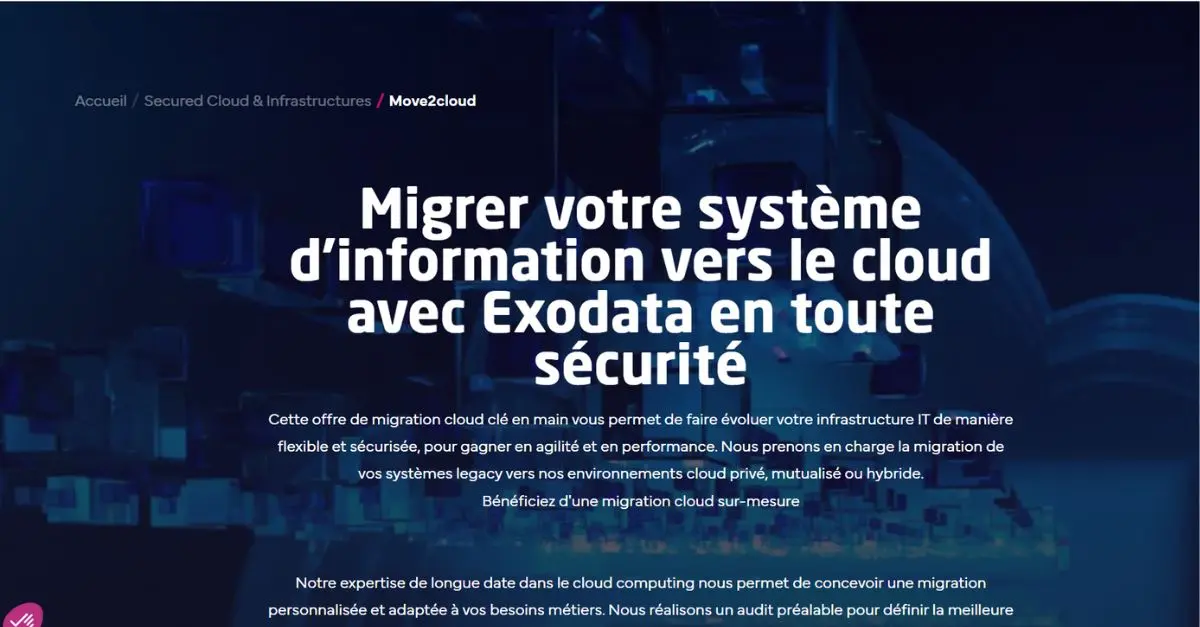Migration vers le cloud, clé en main - Exodata